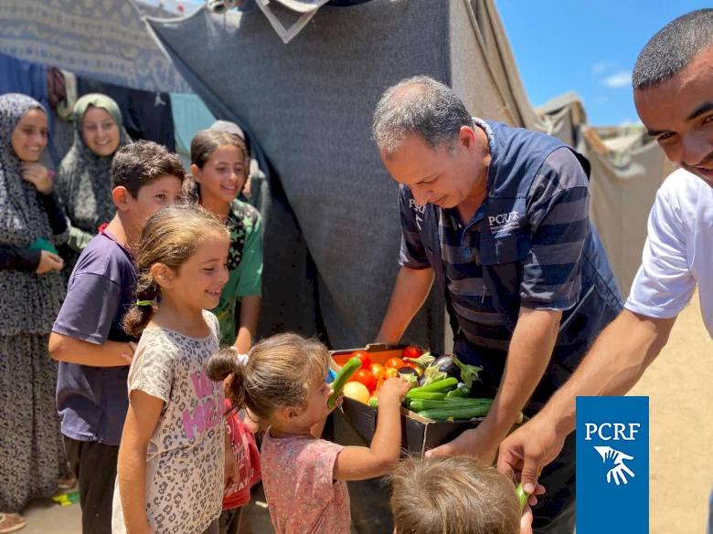 Vegetable Distribution for Displaced Families