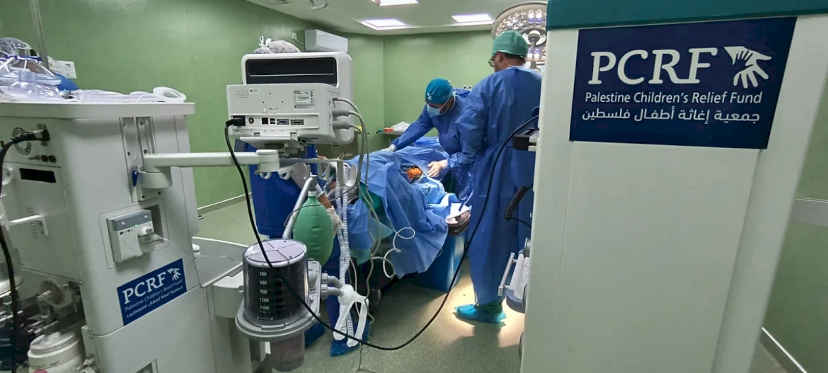 First Surgery Performed in PCRF’s New Operating Room at Al-Aqsa Hospital