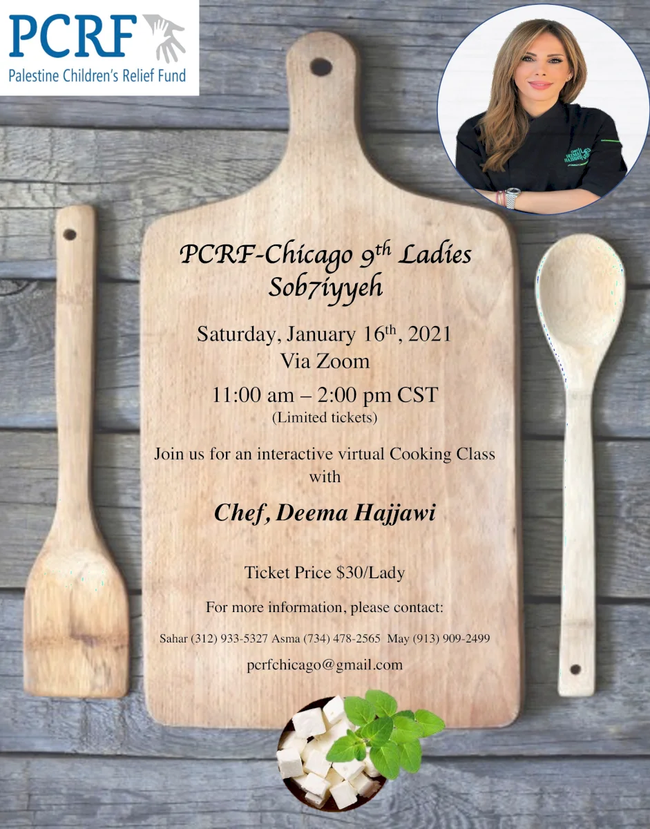 Chicago-Chapter 9th Annual Ladies Sob7iyyeh - A Virtual Cooking Class ...